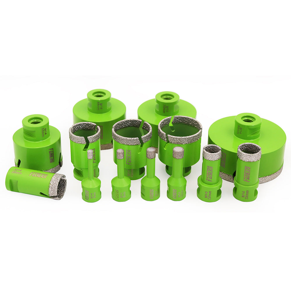 FACHLICH Dry Diamond Drilling Core Bits with M14 Thread for Ceramic ...